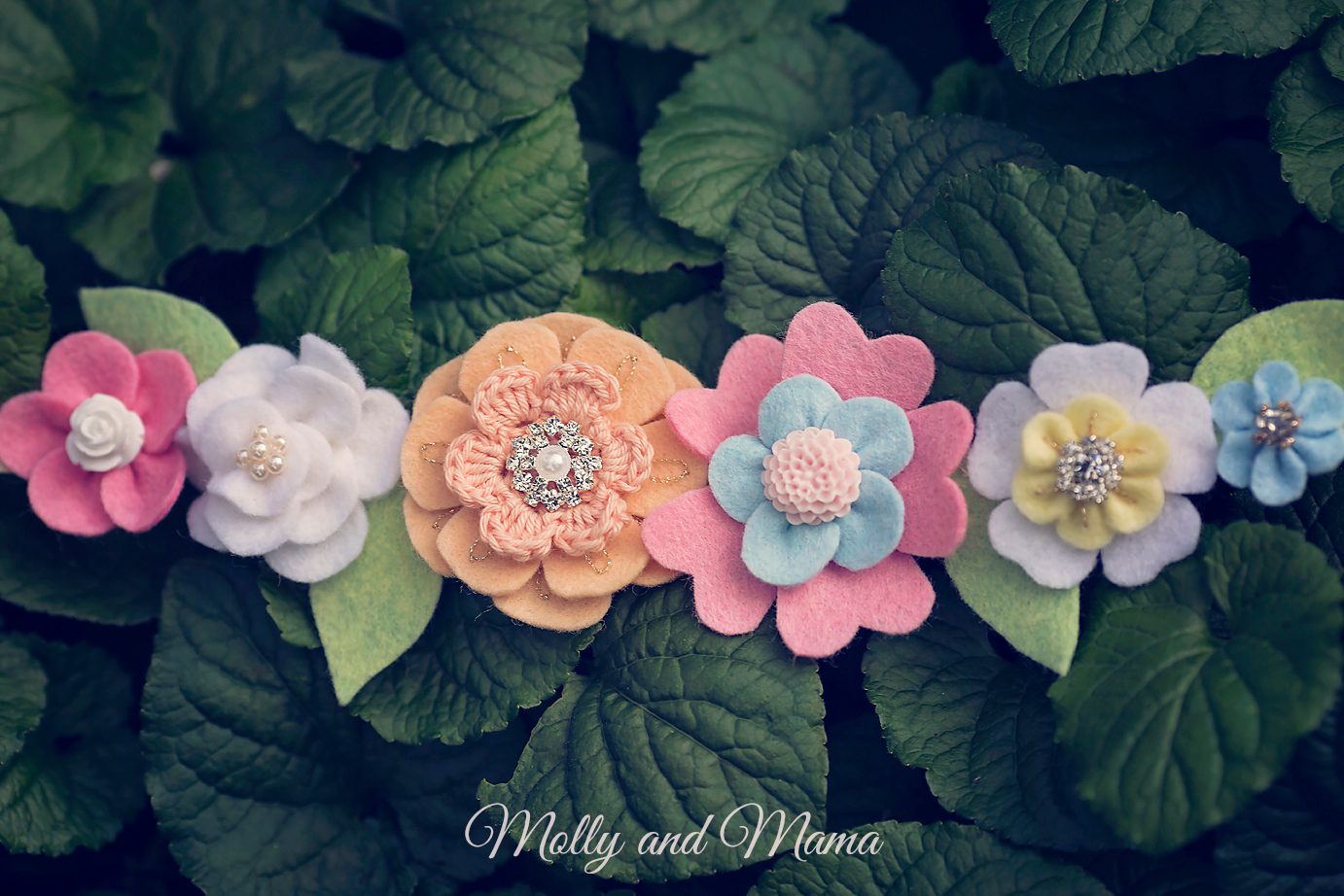 Make a Pretty Felt Flower Crown - Molly and Mama