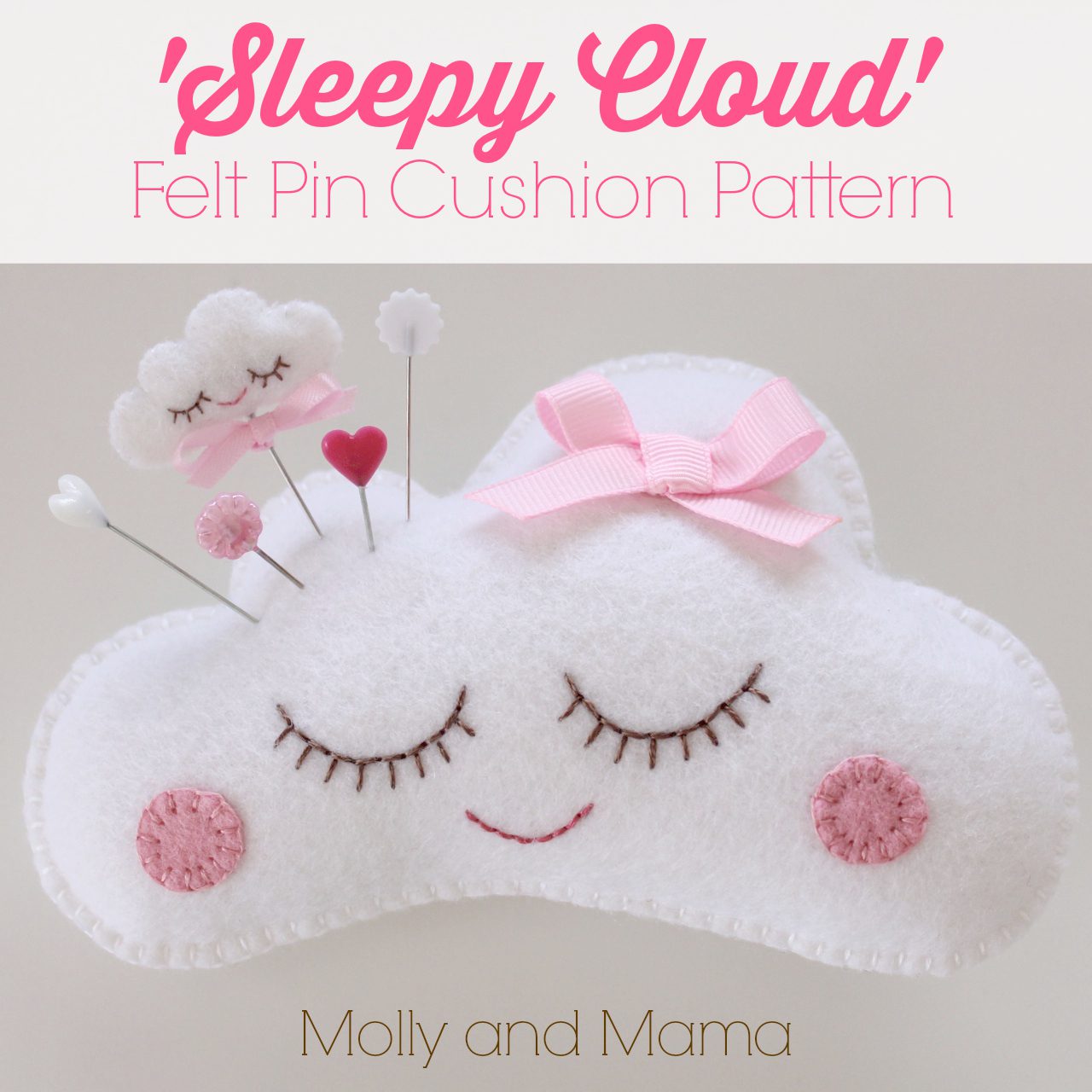 A Felt Pear Pin Cushion - Molly and Mama