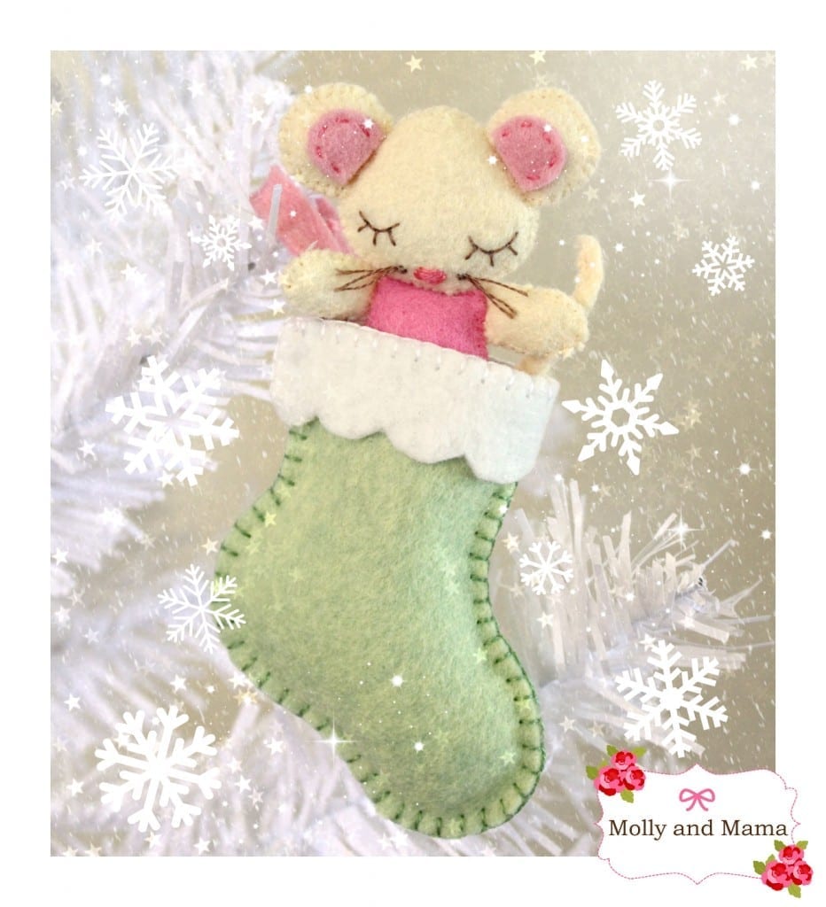 Stitch A Felt Christmas Ornament - Molly and Mama